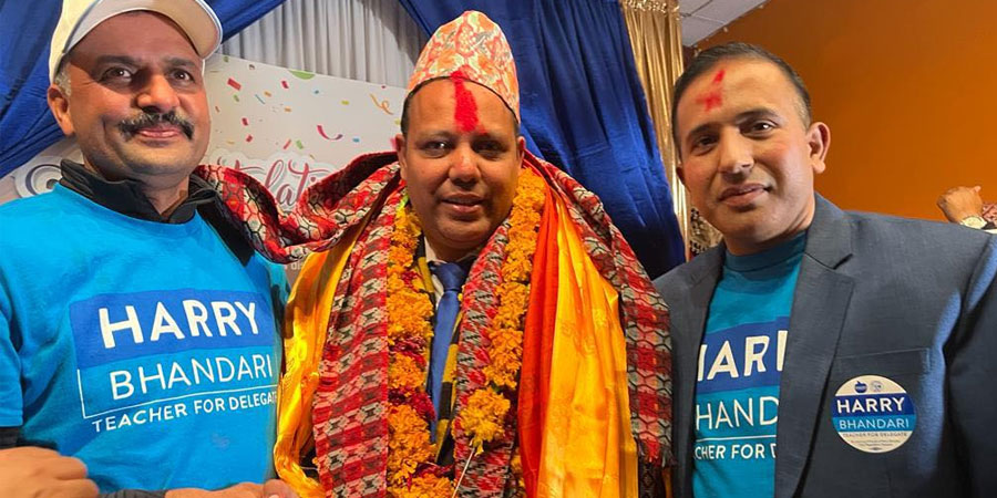 ईतिहास रच्दै अमेरिकी निर्वाचनमा पुनः विजयी भए डा. ह्यारी भण्डारी ...